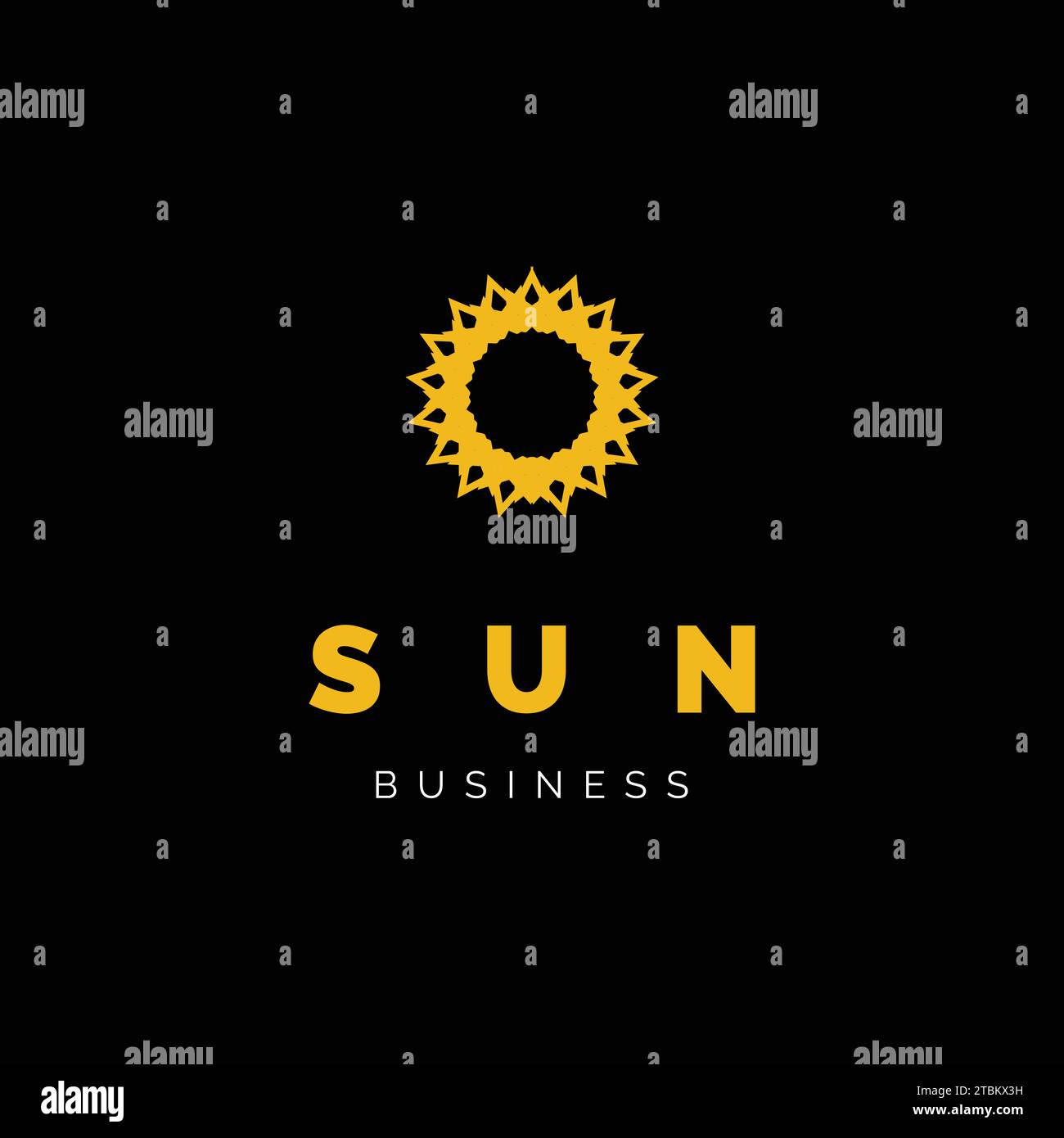 Sun Icon Logo Design Template Stock Vector Image & Art - Alamy