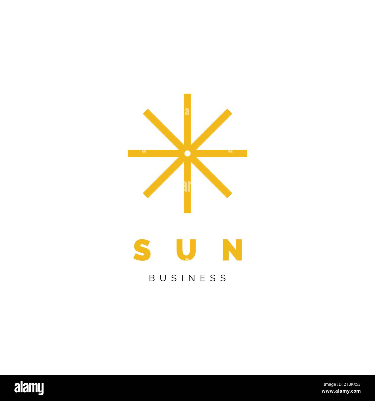 Sun Icon Logo Design Template Stock Vector Image & Art - Alamy