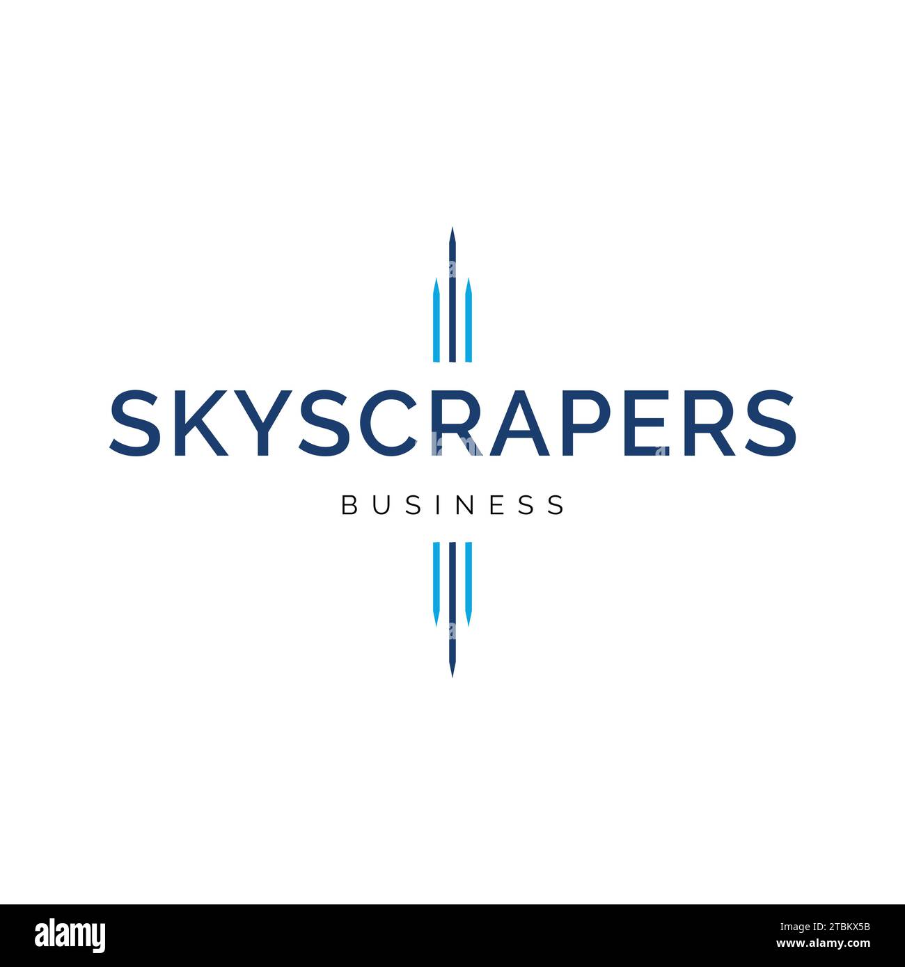 Skyscrapers Icon Logo Design Template Stock Vector Image & Art - Alamy