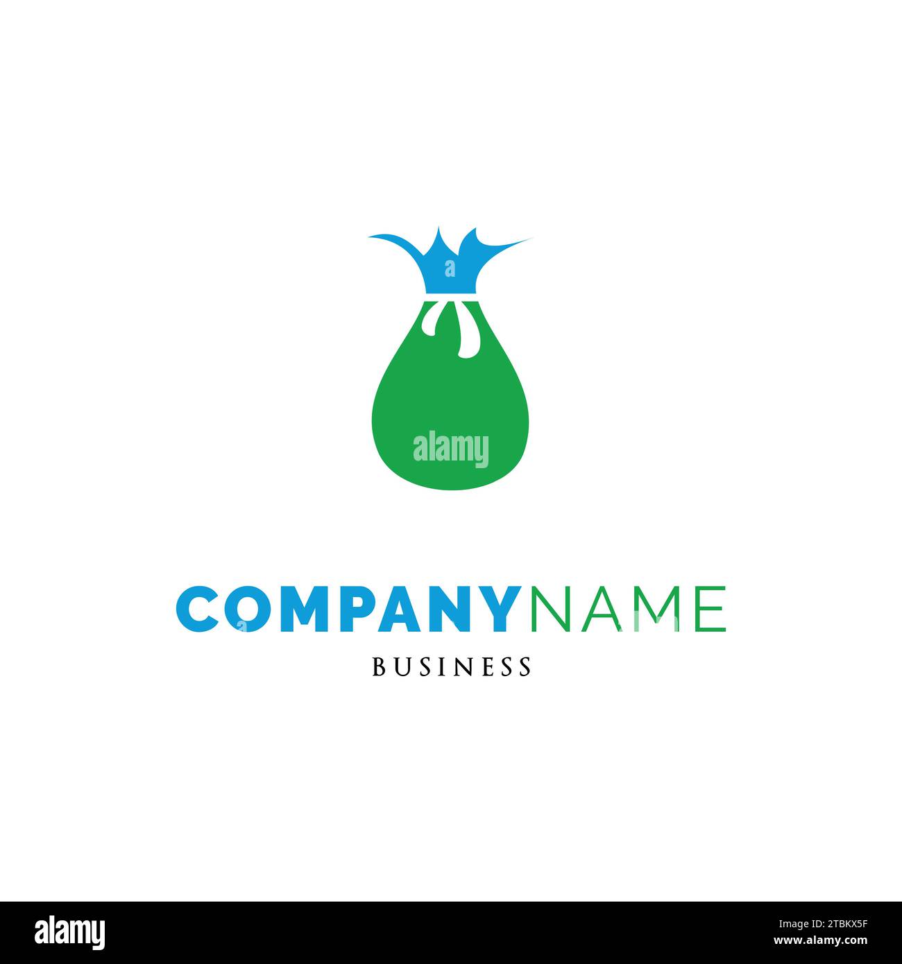 Trash Sack Icon Logo Design Template Stock Vector Image & Art - Alamy