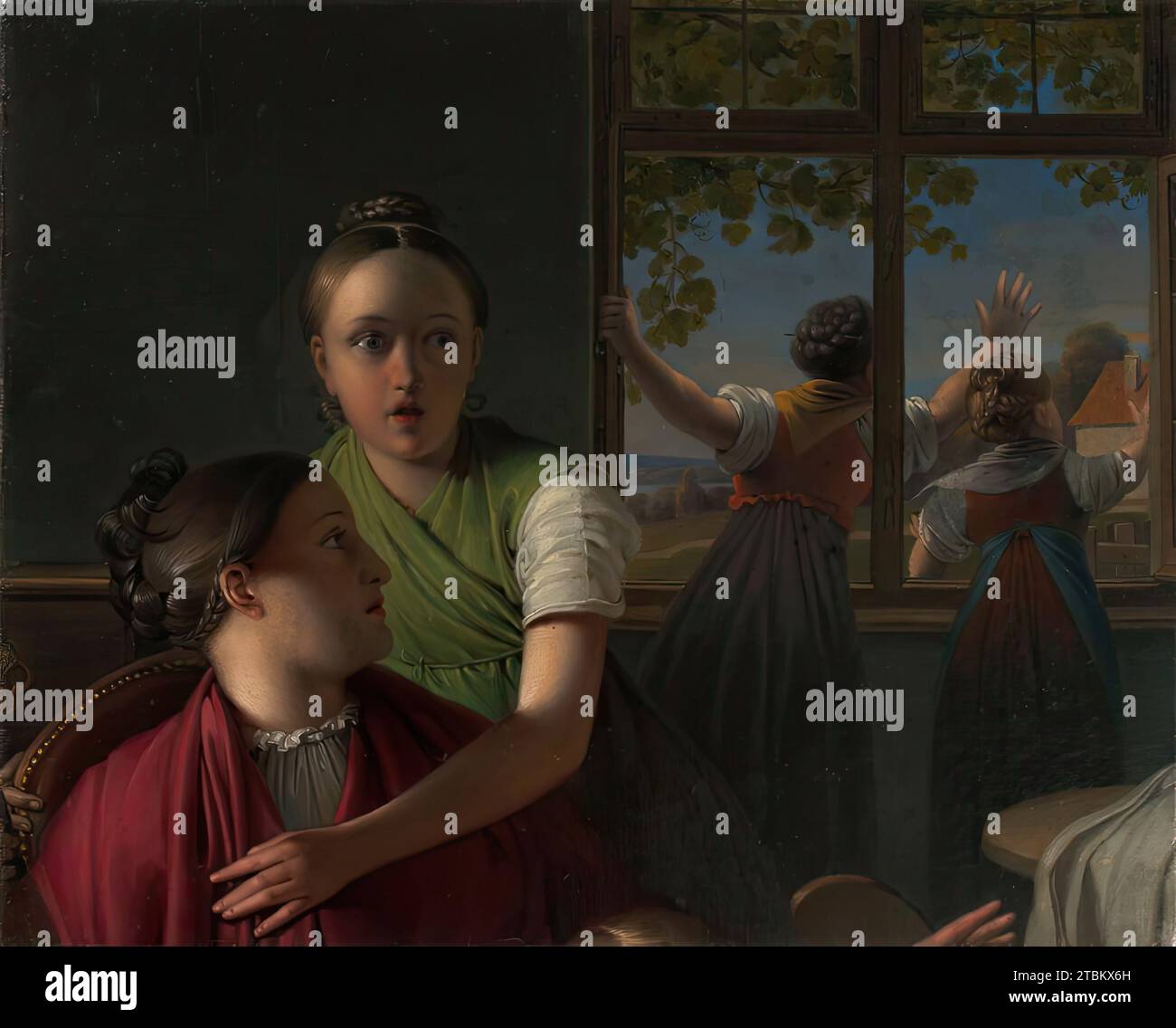 Four girls in one room, 1816-1819 Stock Photo - Alamy