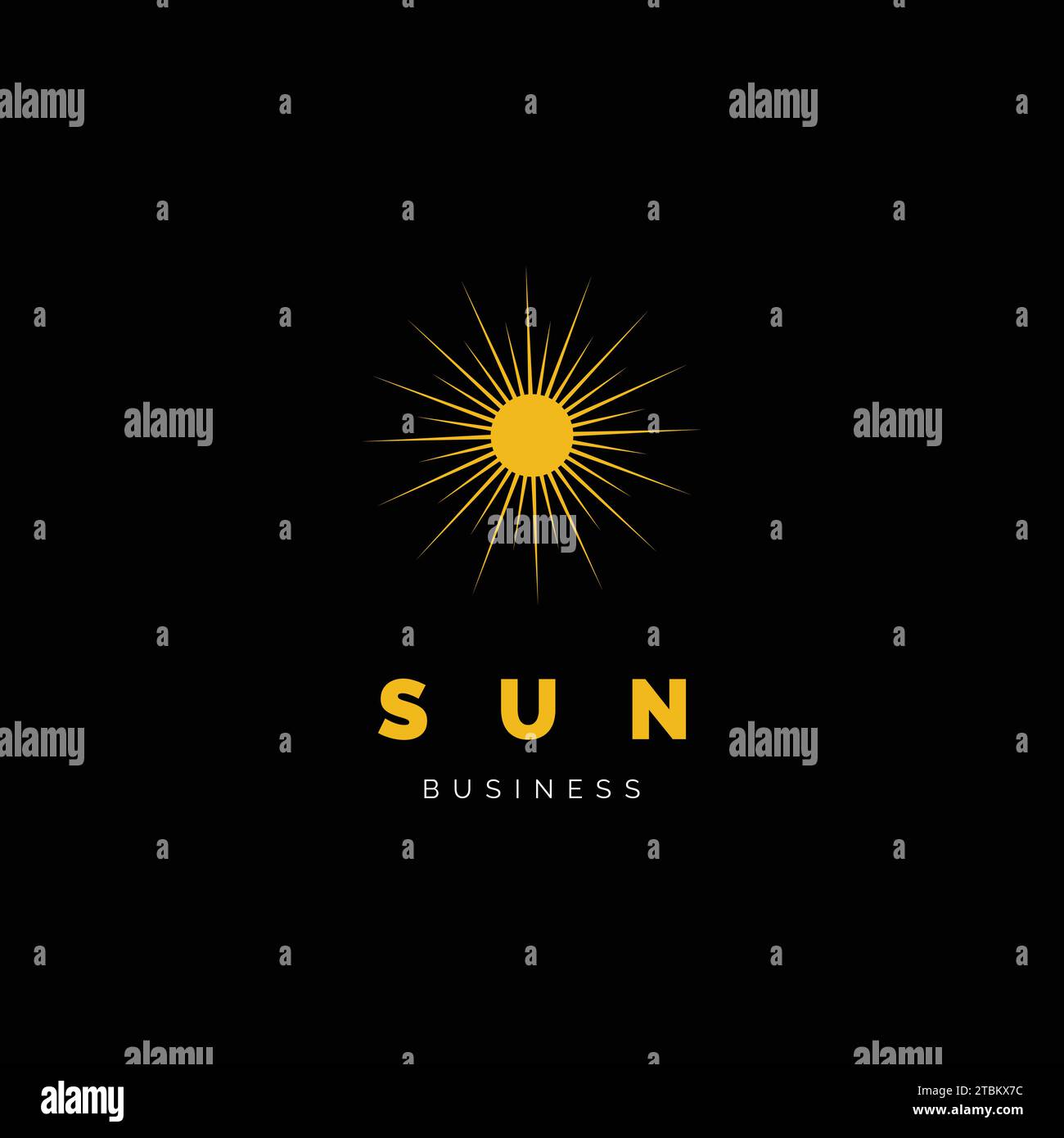 Sun Icon Logo Design Template Stock Vector Image & Art - Alamy