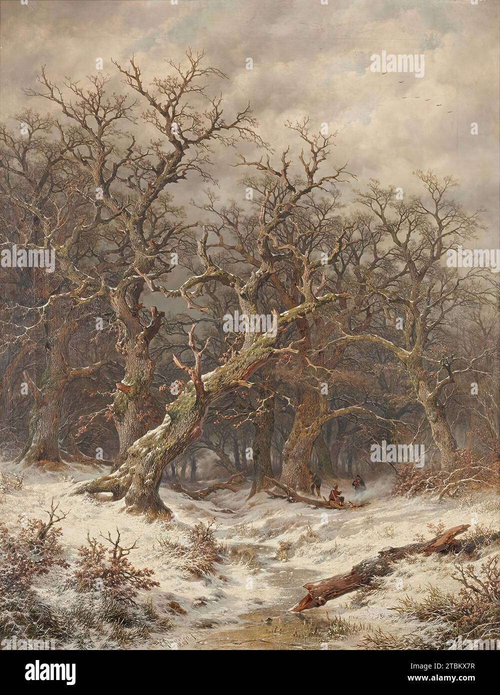 Winter landscape (winter forest), 1883 Stock Photo - Alamy