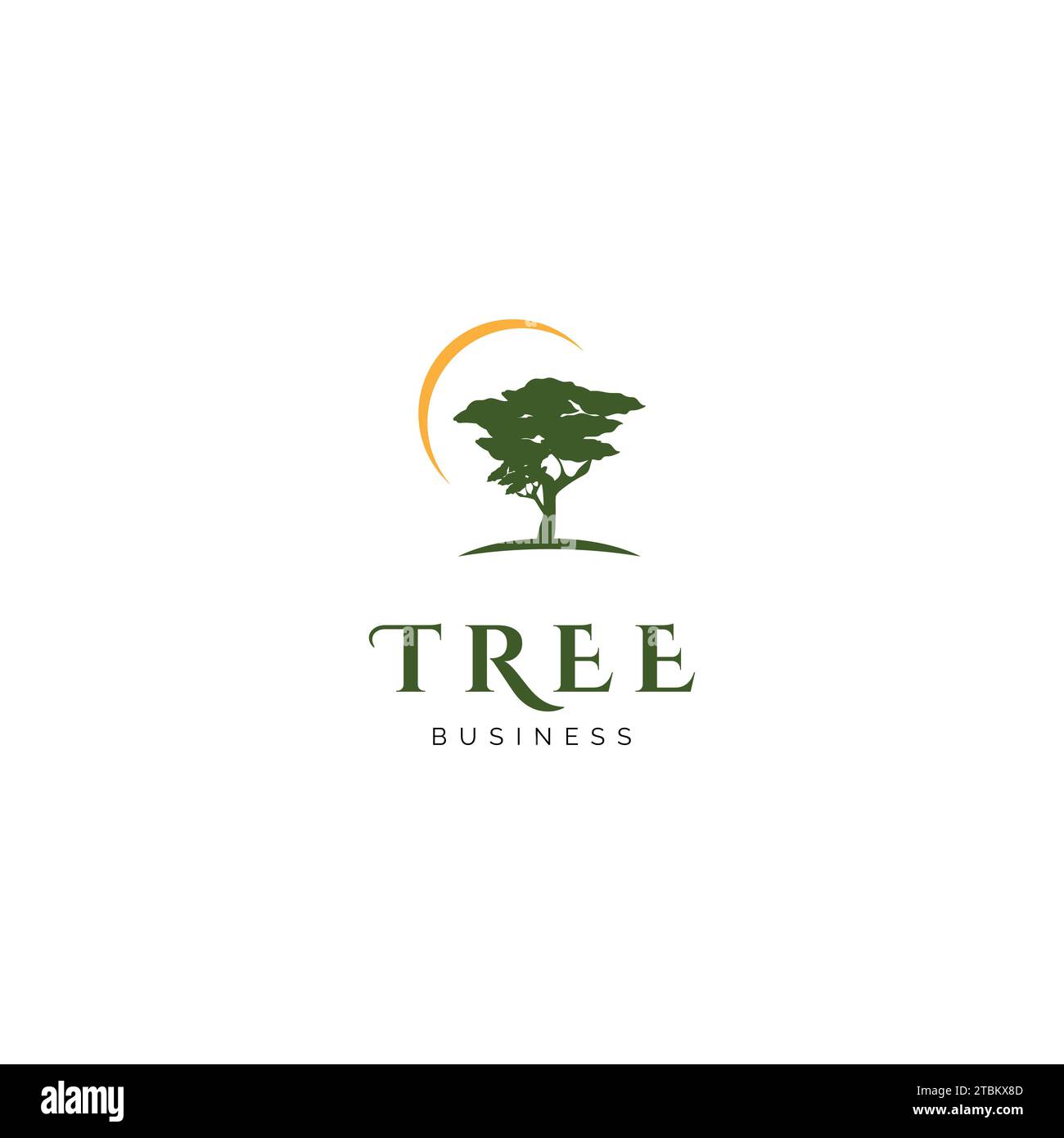 Tree icon logo design inspiration Stock Vector Image & Art - Alamy