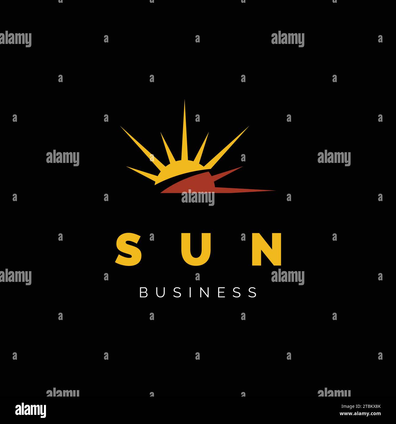 Sun Icon Logo Design Template Stock Vector Image & Art - Alamy