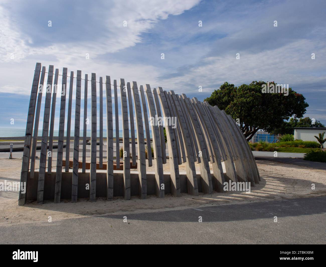 Whale Bone Sculpture Napier Stock Photo - Alamy