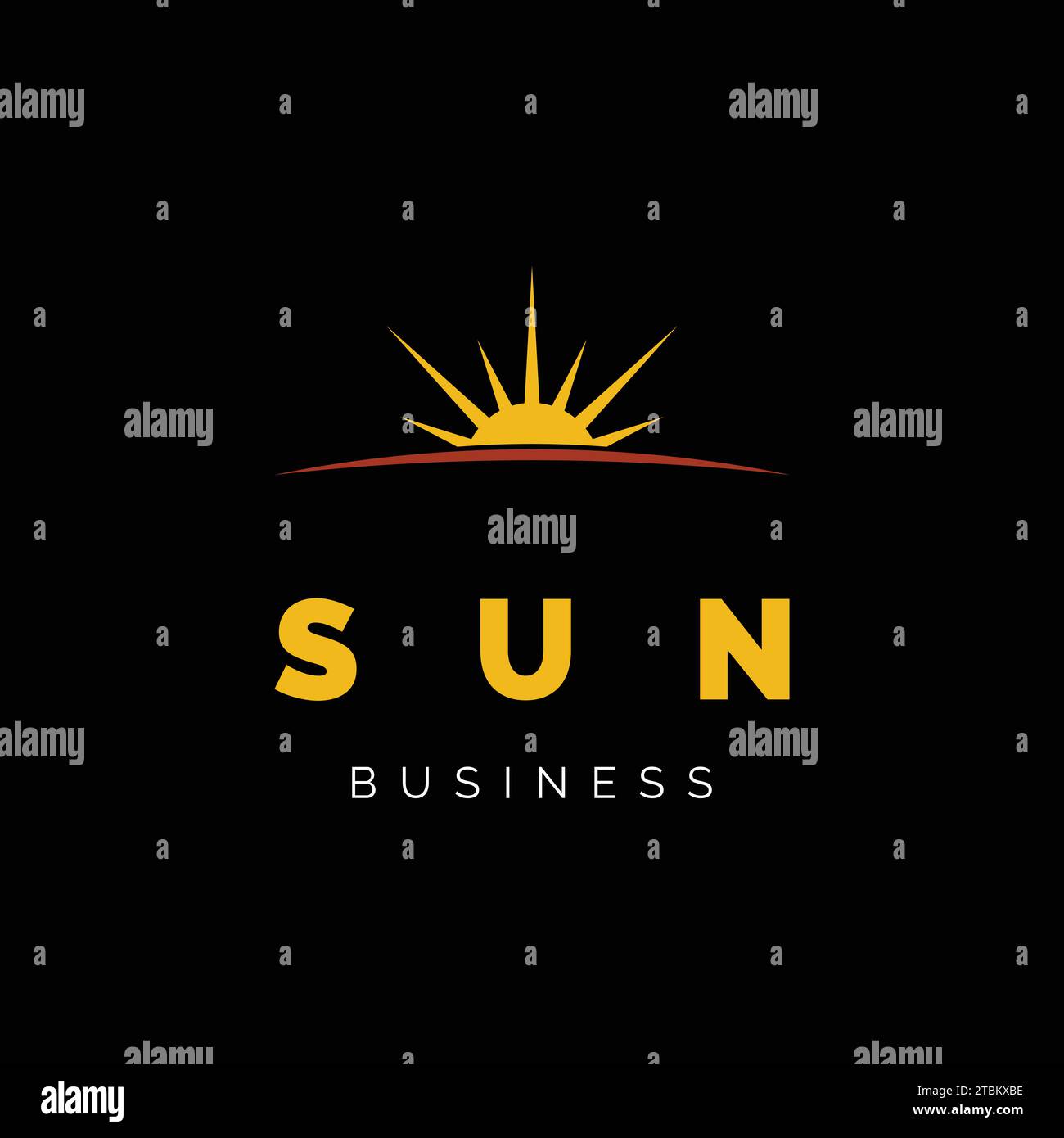 Sun Icon Logo Design Template Stock Vector Image & Art - Alamy