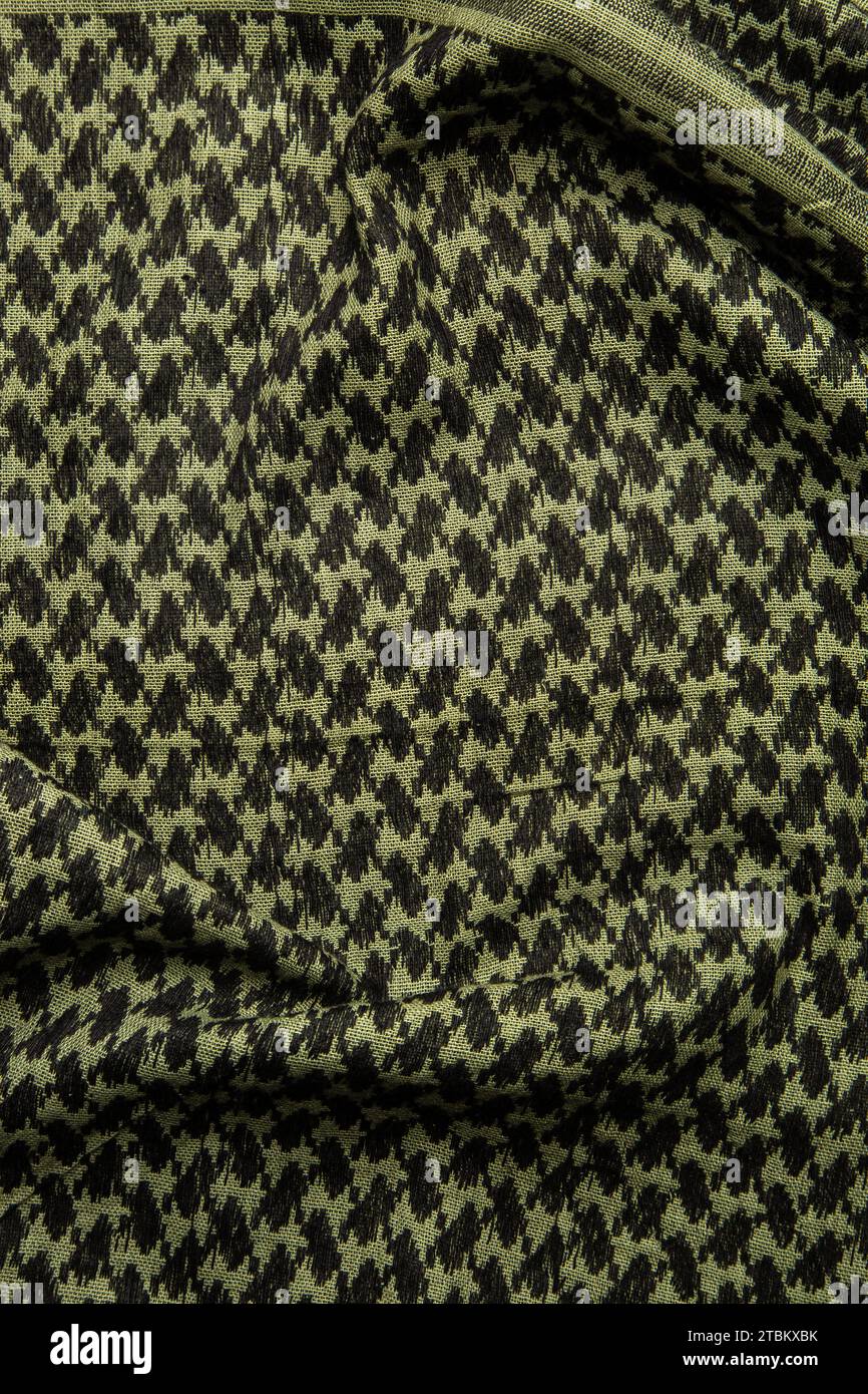 Keffieh scarf. The texture of the cotton traditional symbolic arabian ...