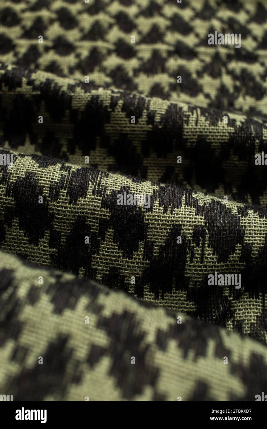 Keffieh scarf. The texture of the cotton traditional symbolic arabian ...