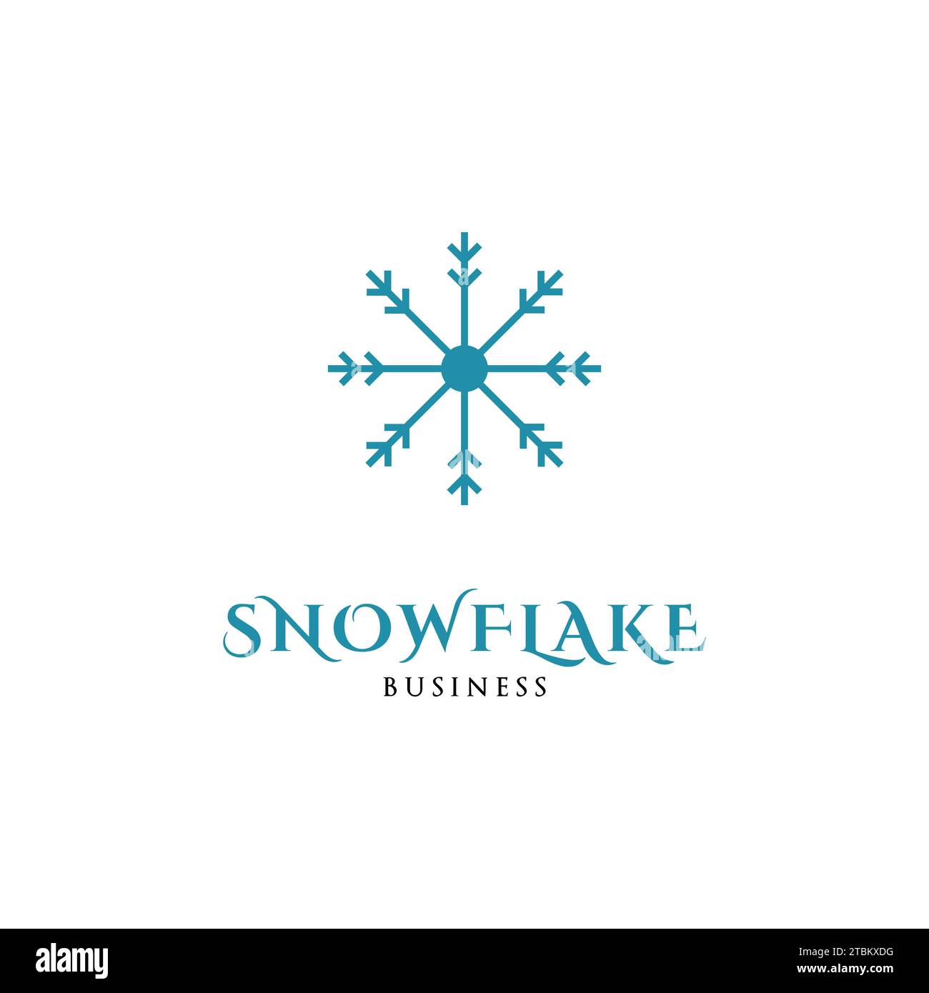 Snowflake Icon Logo Design Template Stock Vector Image & Art - Alamy