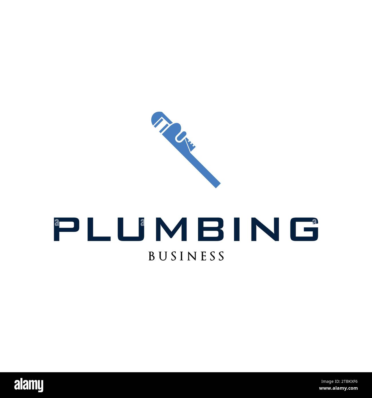 Plumbing work emblem logo Stock Vector Images - Alamy