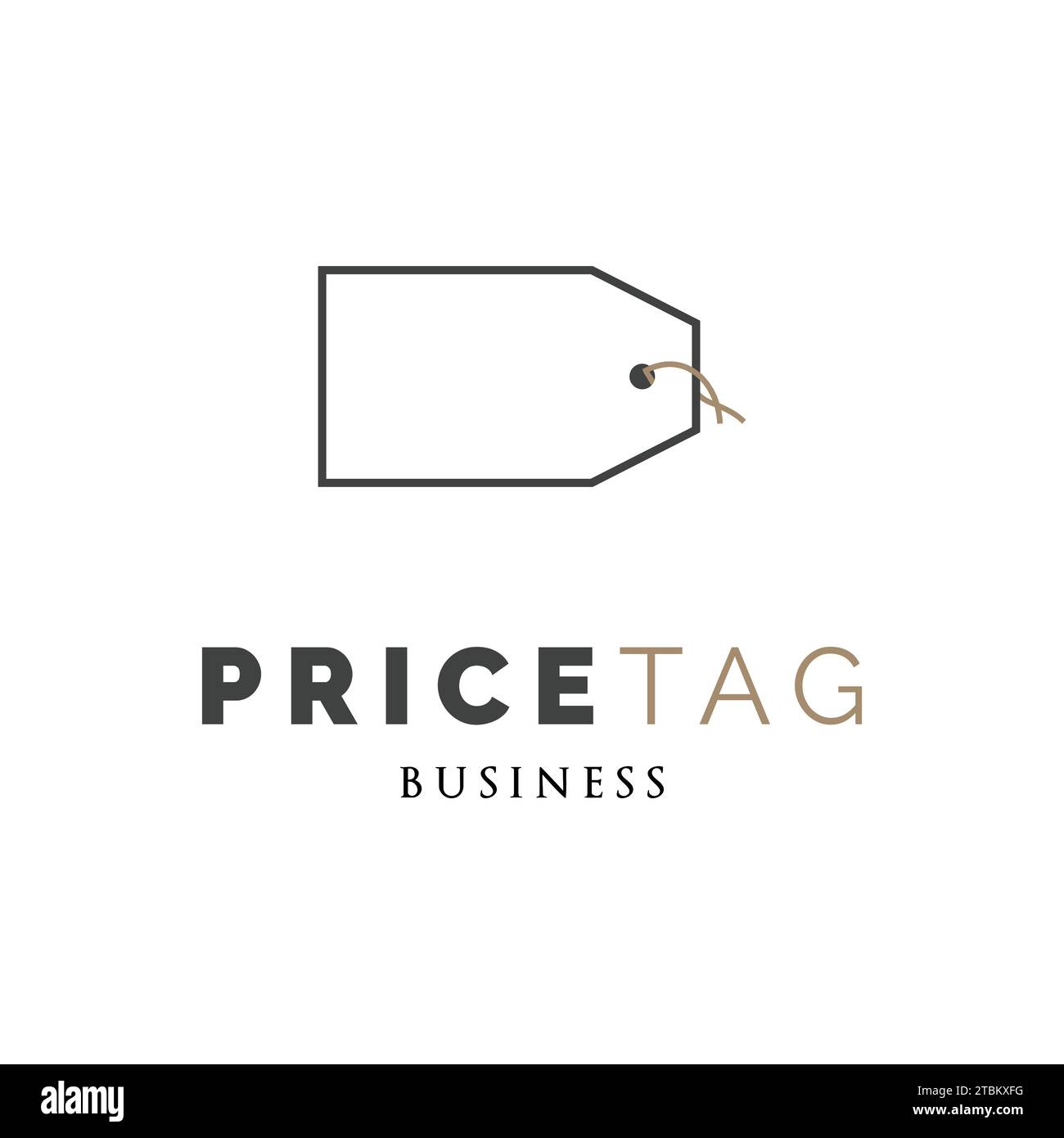Price Tag or Hang Tag Icon Logo Design Template Stock Vector Image ...