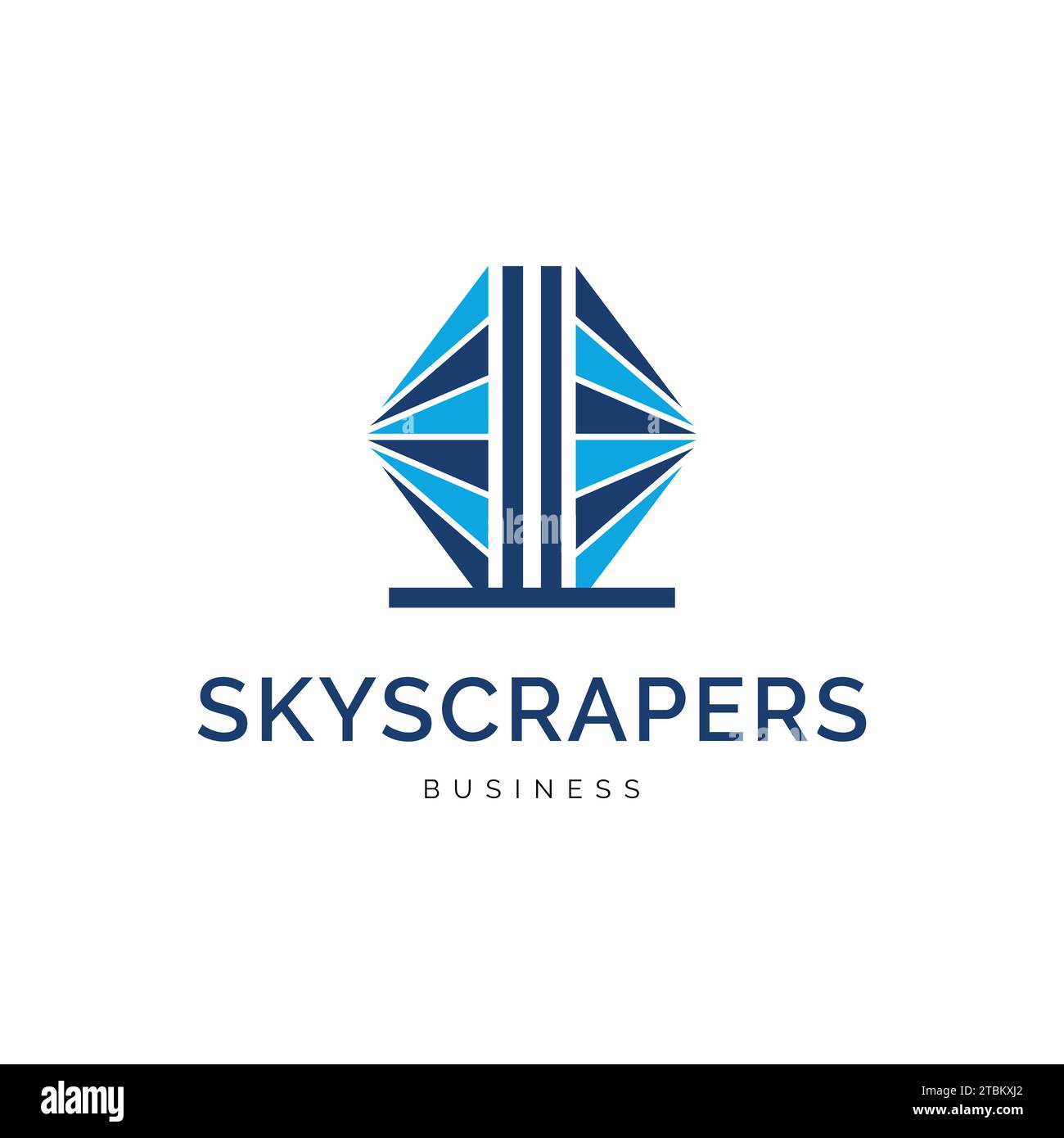 Skyscrapers Icon Logo Design Template Stock Vector Image & Art - Alamy
