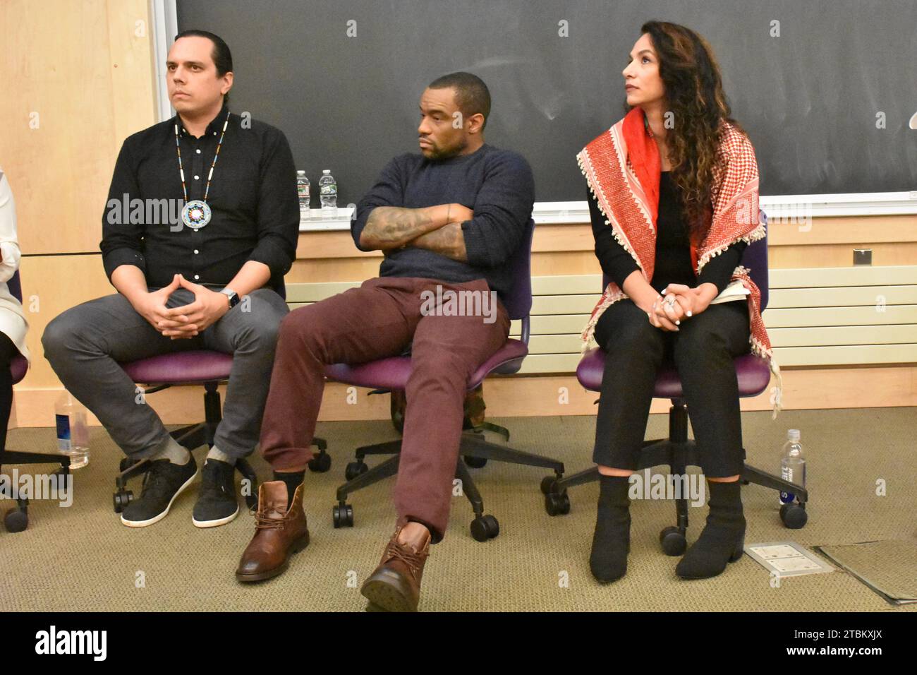 New Brunswick, New Jersey, USA. 7th Dec, 2023. Noura Erakat (right ...