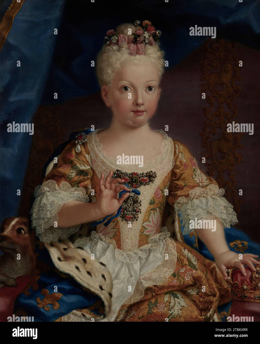 Portrait of the Infanta Maria Ana Victoria de Borbón, c1723. Maria Ana ...
