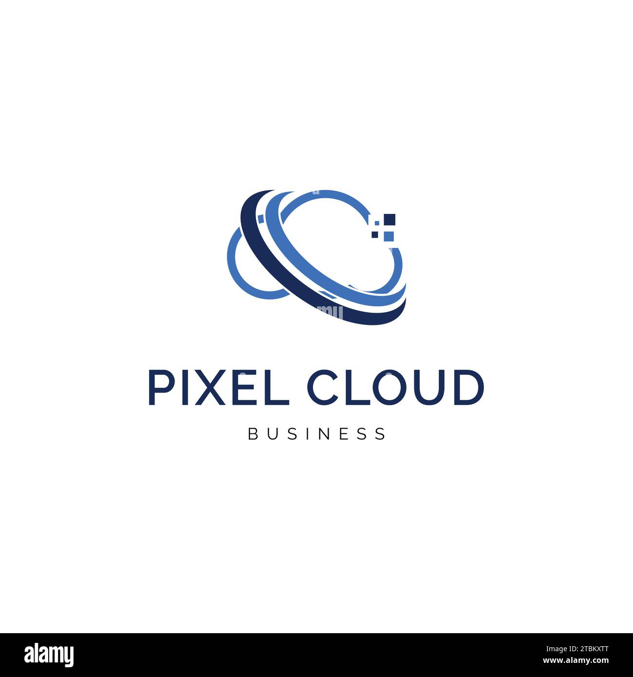 Pixel cloud logo design inspiration Stock Vector Image & Art - Alamy
