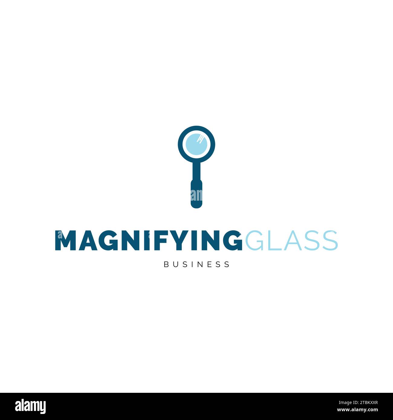 Magnifying glass icon logo design inspiration Stock Vector Image & Art ...