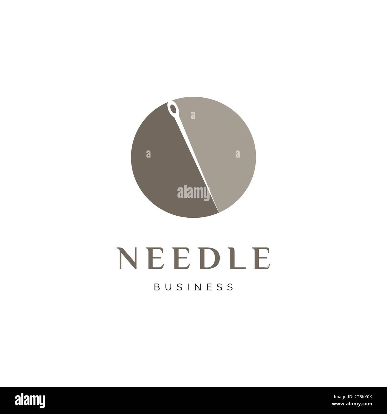 Needle Icon Logo Design Template Stock Vector Image & Art - Alamy