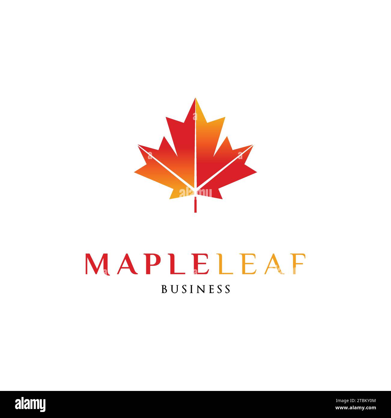 Maple Leaf Icon Logo Design Template Stock Vector Image & Art - Alamy
