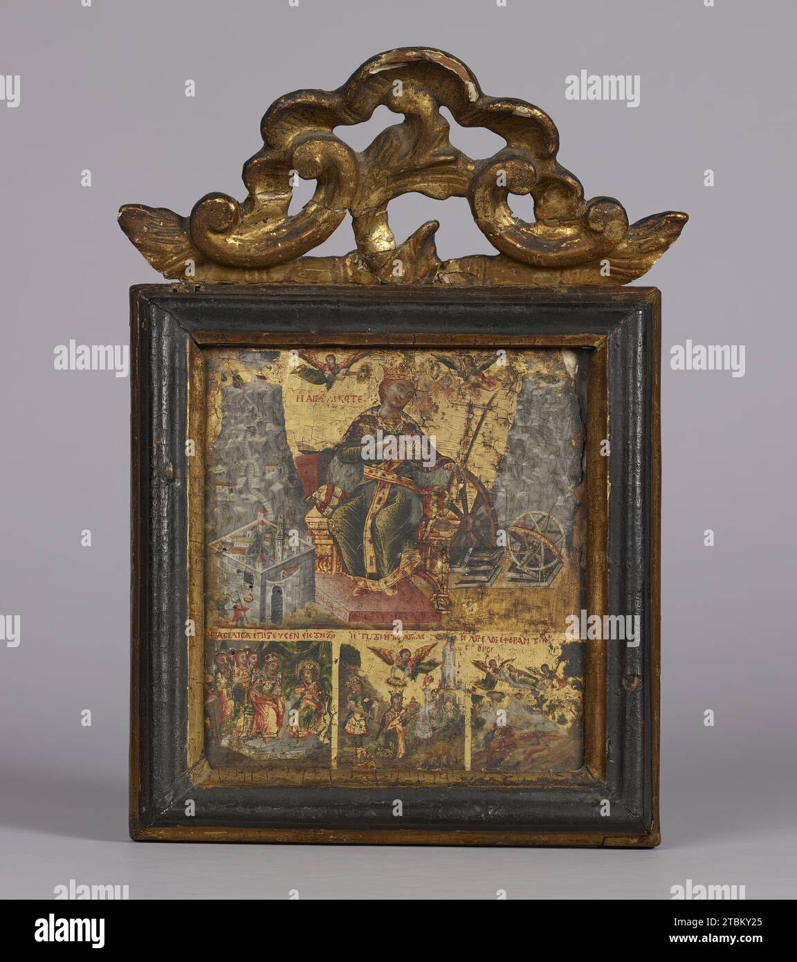 Saint Catherine of Alexandria with Three Scenes from Her Life, 18th ...
