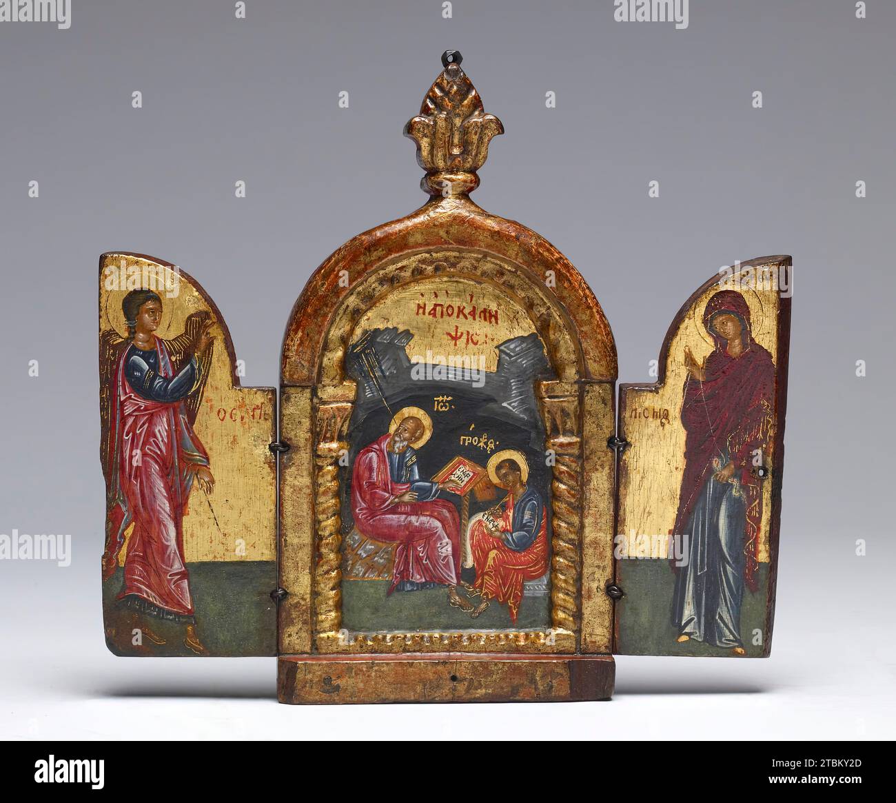 Saint John the Evangelist Dictating to Prochorus; the Annunciation ...