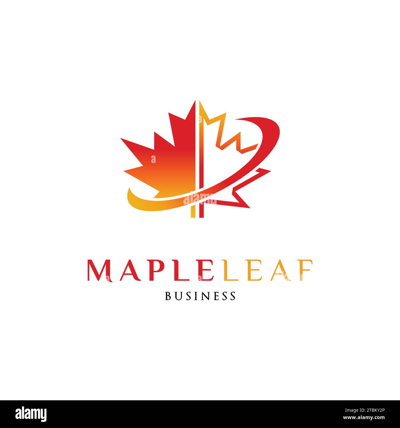 Maple Leaf Icon Logo Design Template Stock Vector Image & Art - Alamy