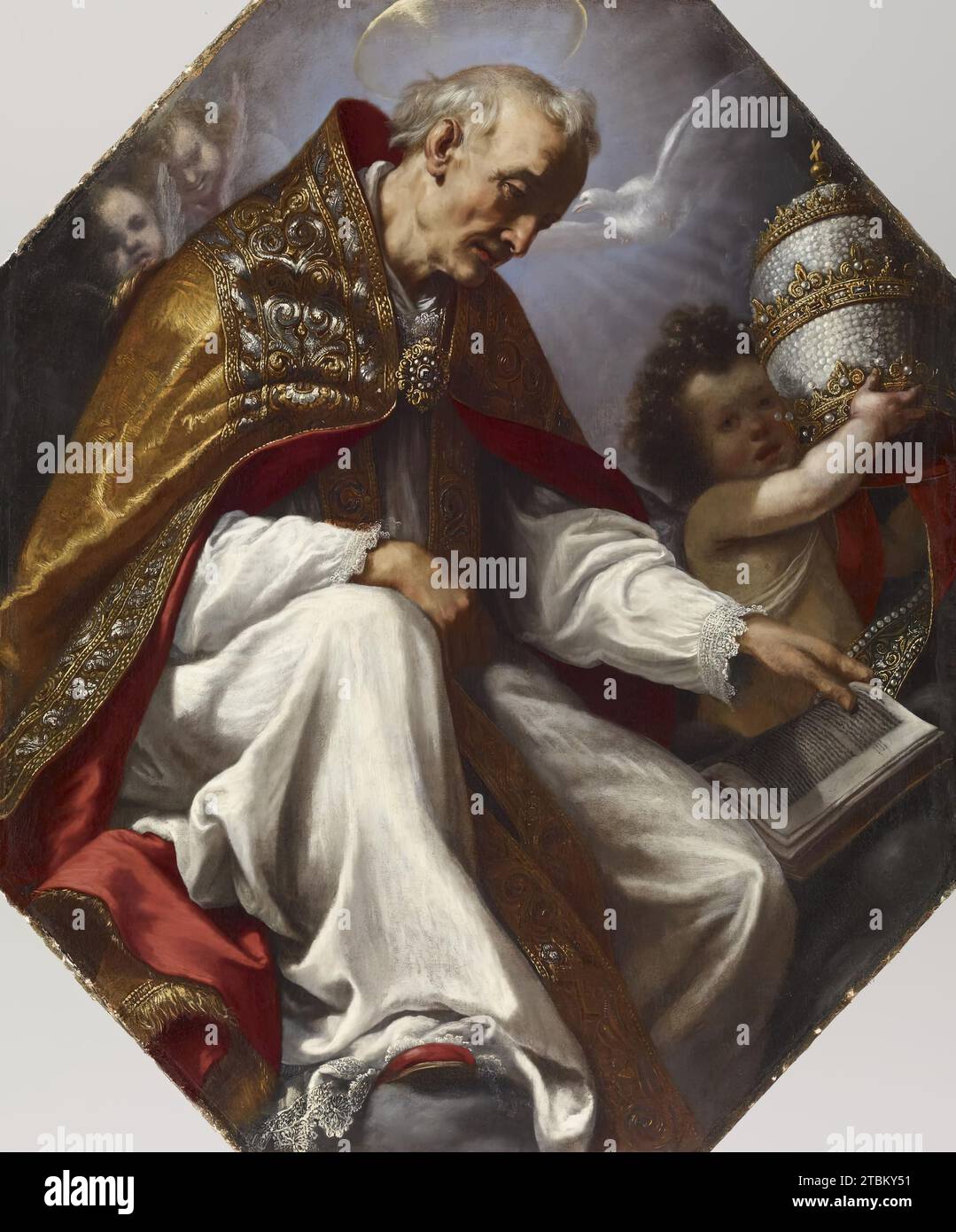 Saint Gregory the Great, c1630. This painting is from a series ...