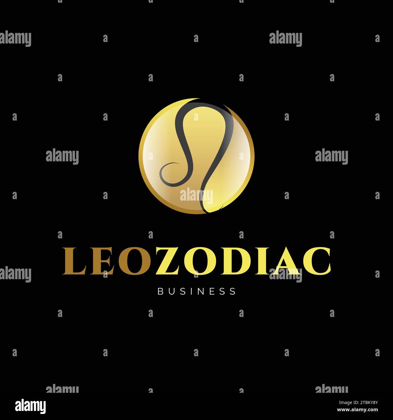 Leo Zodiac Icon Logo Design Template Stock Vector Image & Art - Alamy