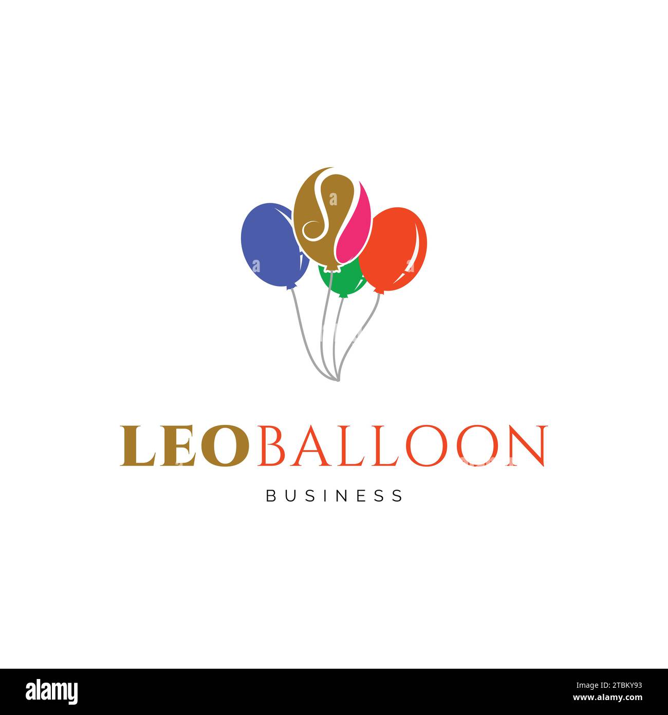 Leo Zodiac with Balloon Icon Logo Design Template Stock Vector Image ...