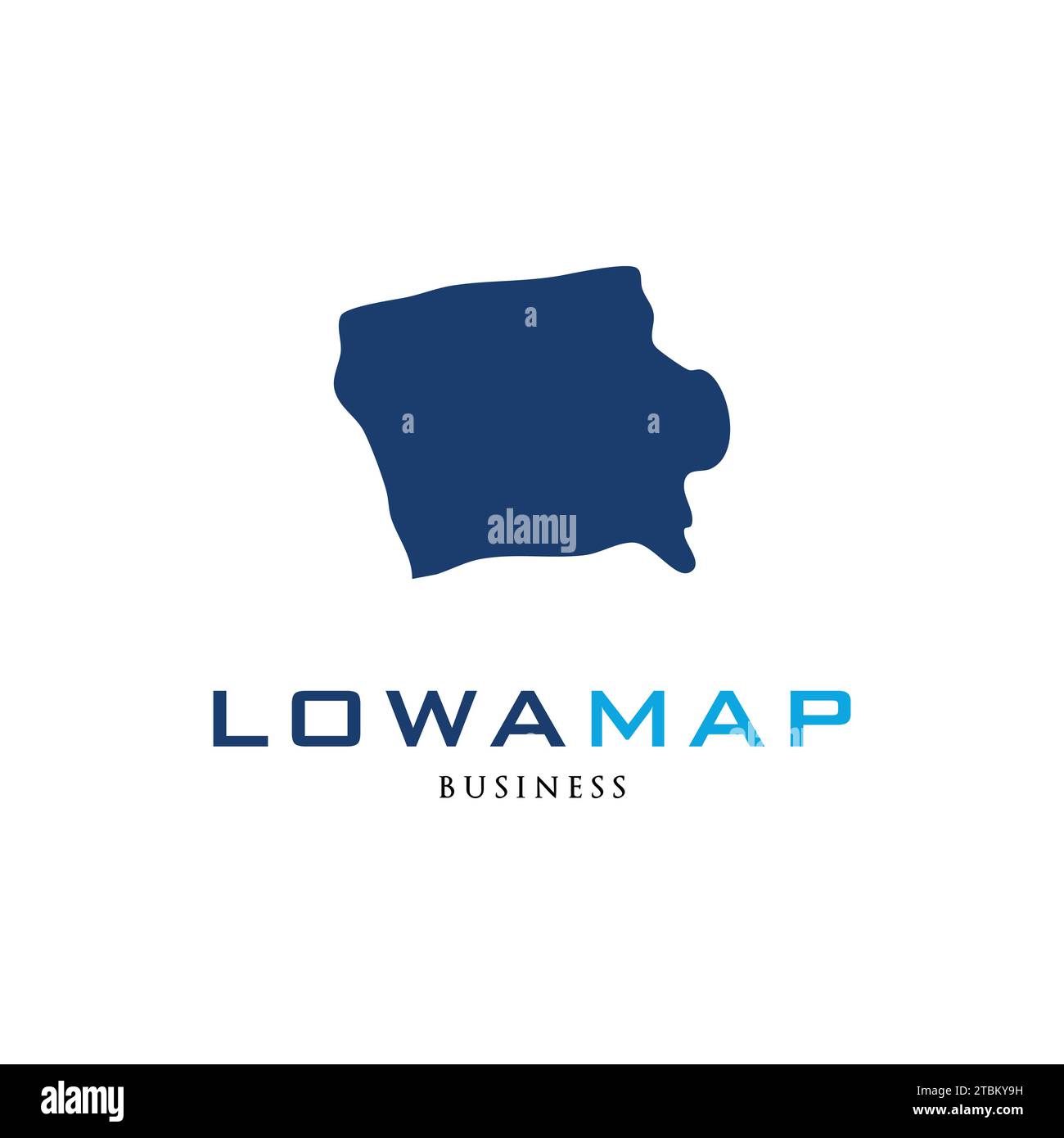 Lowa map Stock Vector Images - Alamy