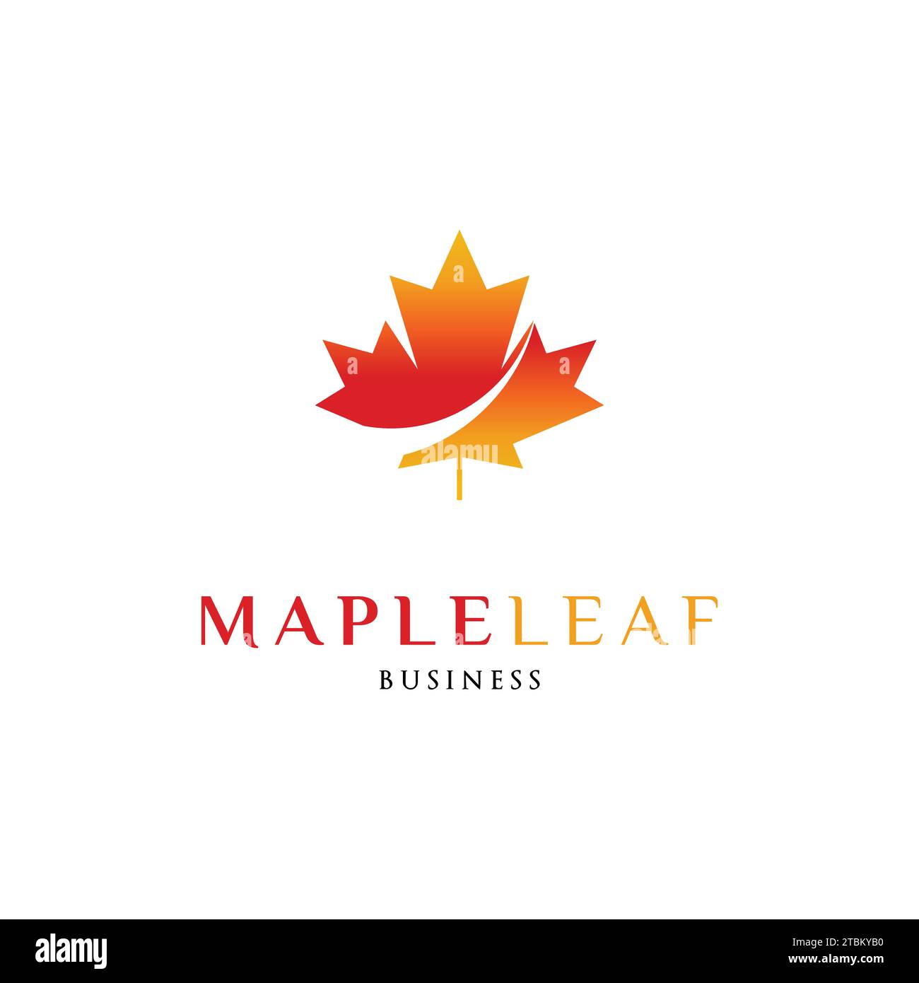 Maple Leaf Icon Logo Design Template Stock Vector Image & Art - Alamy