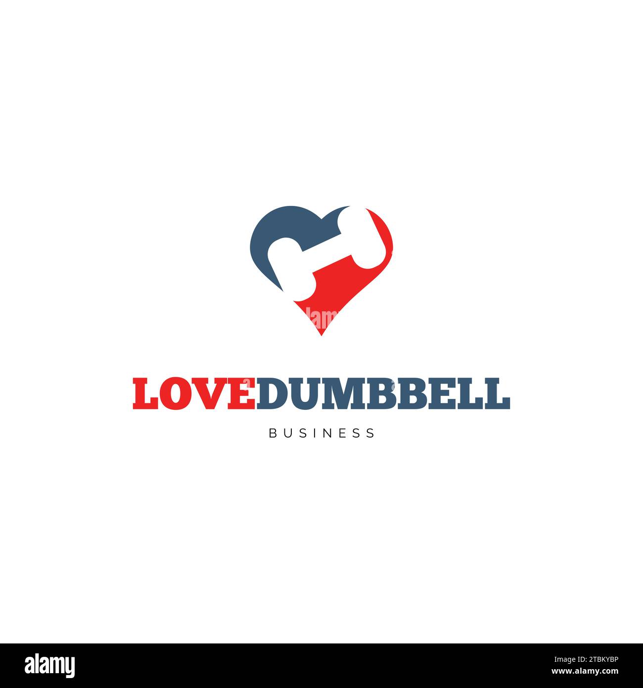 Love dumbbell icon logo design inspiration Stock Vector Image & Art - Alamy