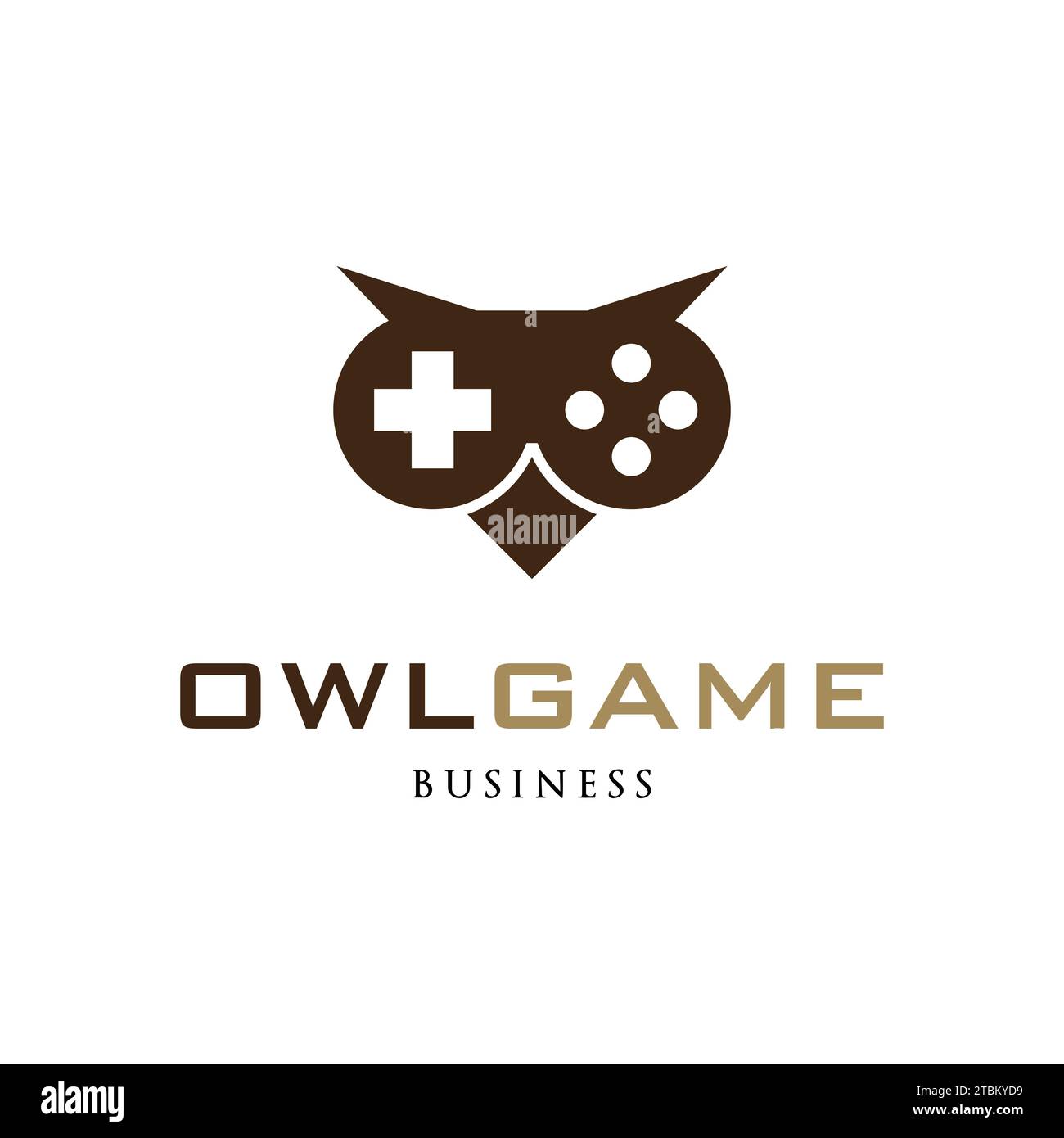 Owl Game Console Icon Logo Design Template Stock Vector Image & Art - Alamy