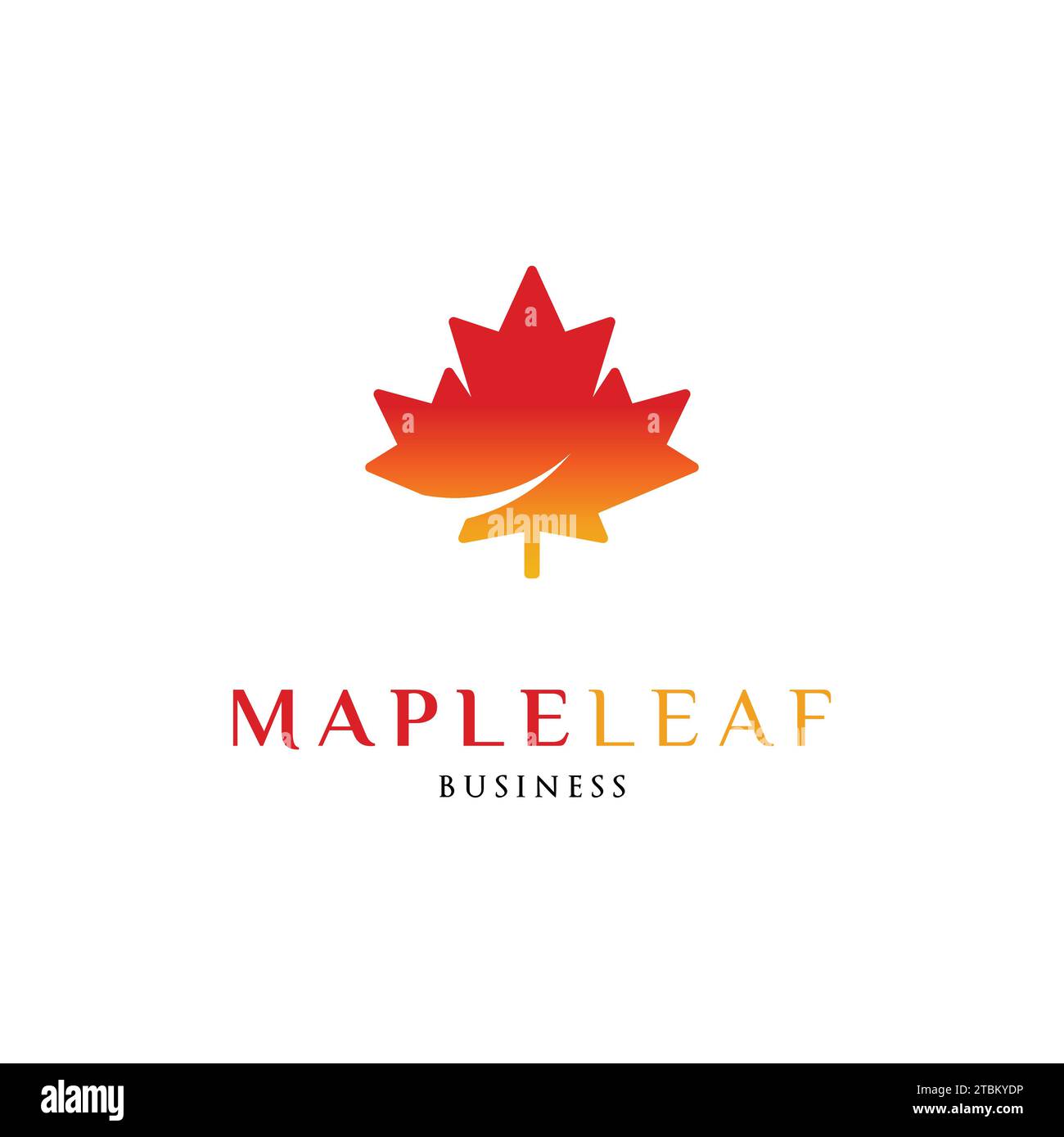 Maple Leaf Icon Logo Design Template Stock Vector Image & Art - Alamy