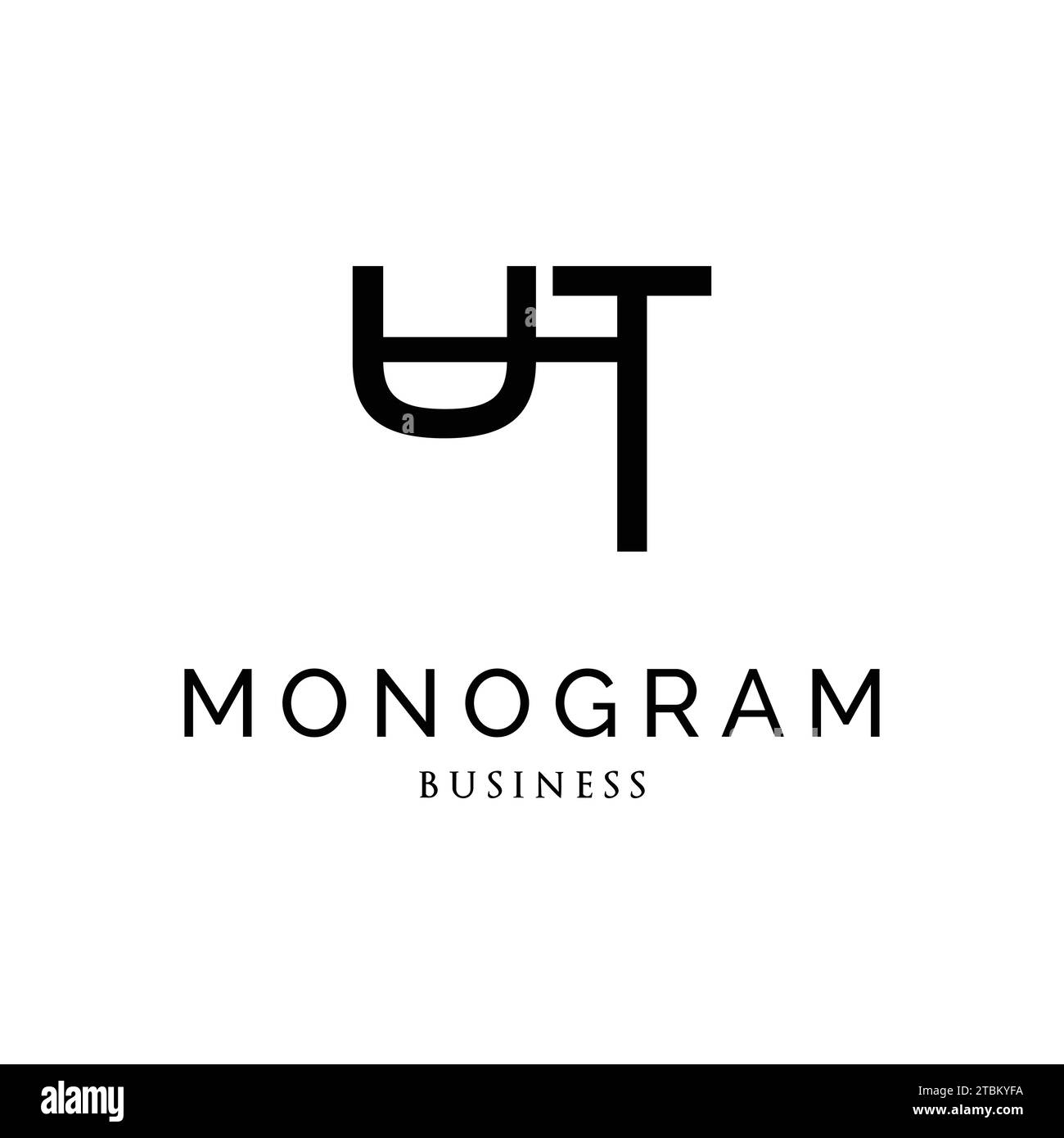 Initial Letter UT Monogram Logo Design Template Stock Vector Image & Art - Alamy