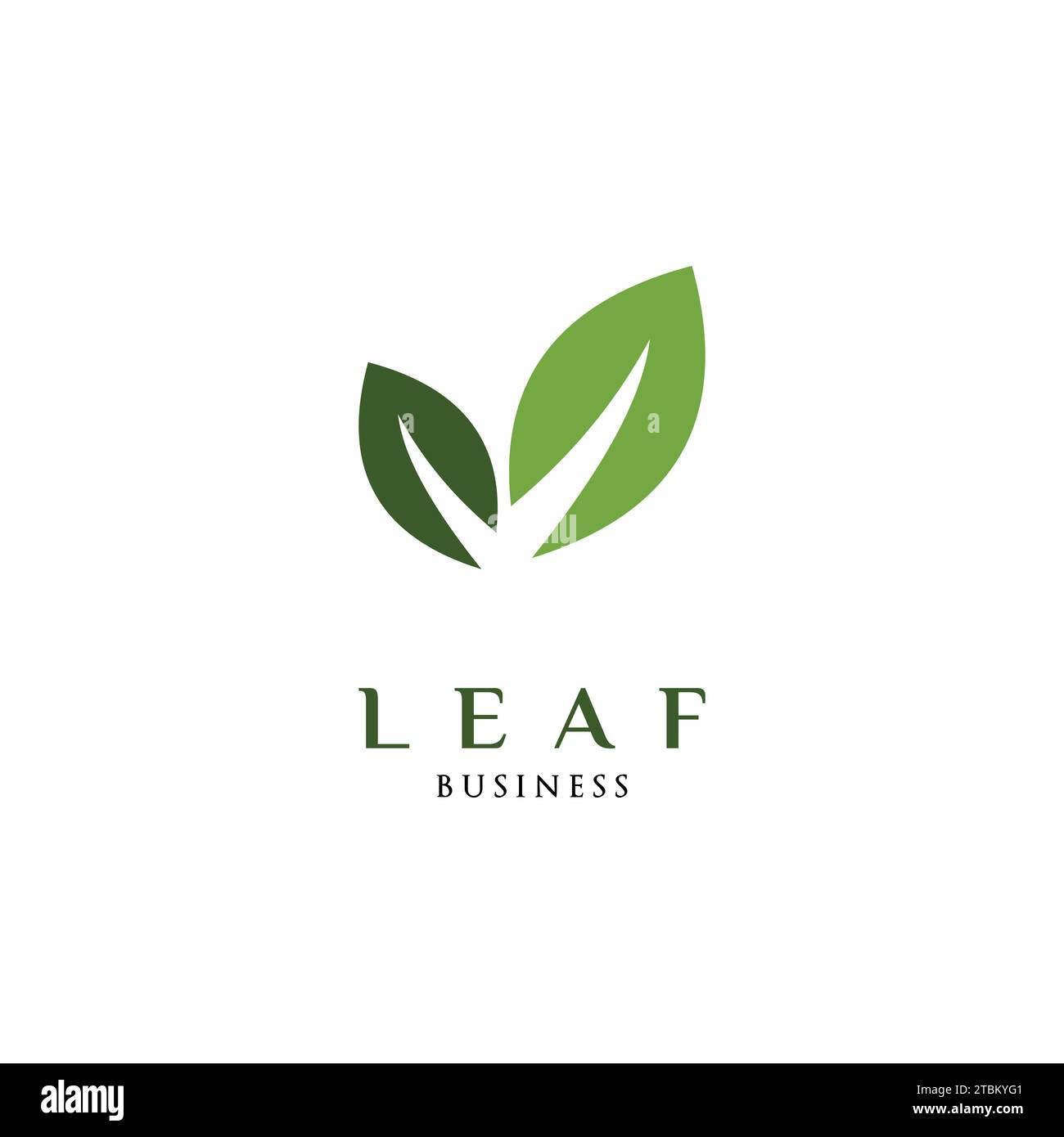 Leaf Icon Logo Design Template Stock Vector Image & Art - Alamy