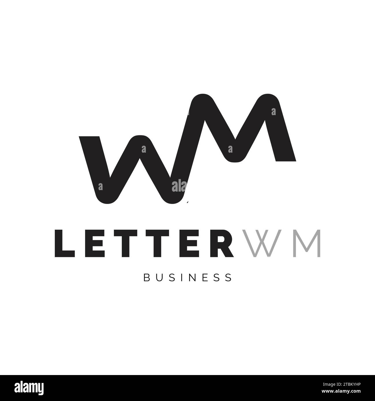 W monogram logo inspiration hi-res stock photography and images - Alamy