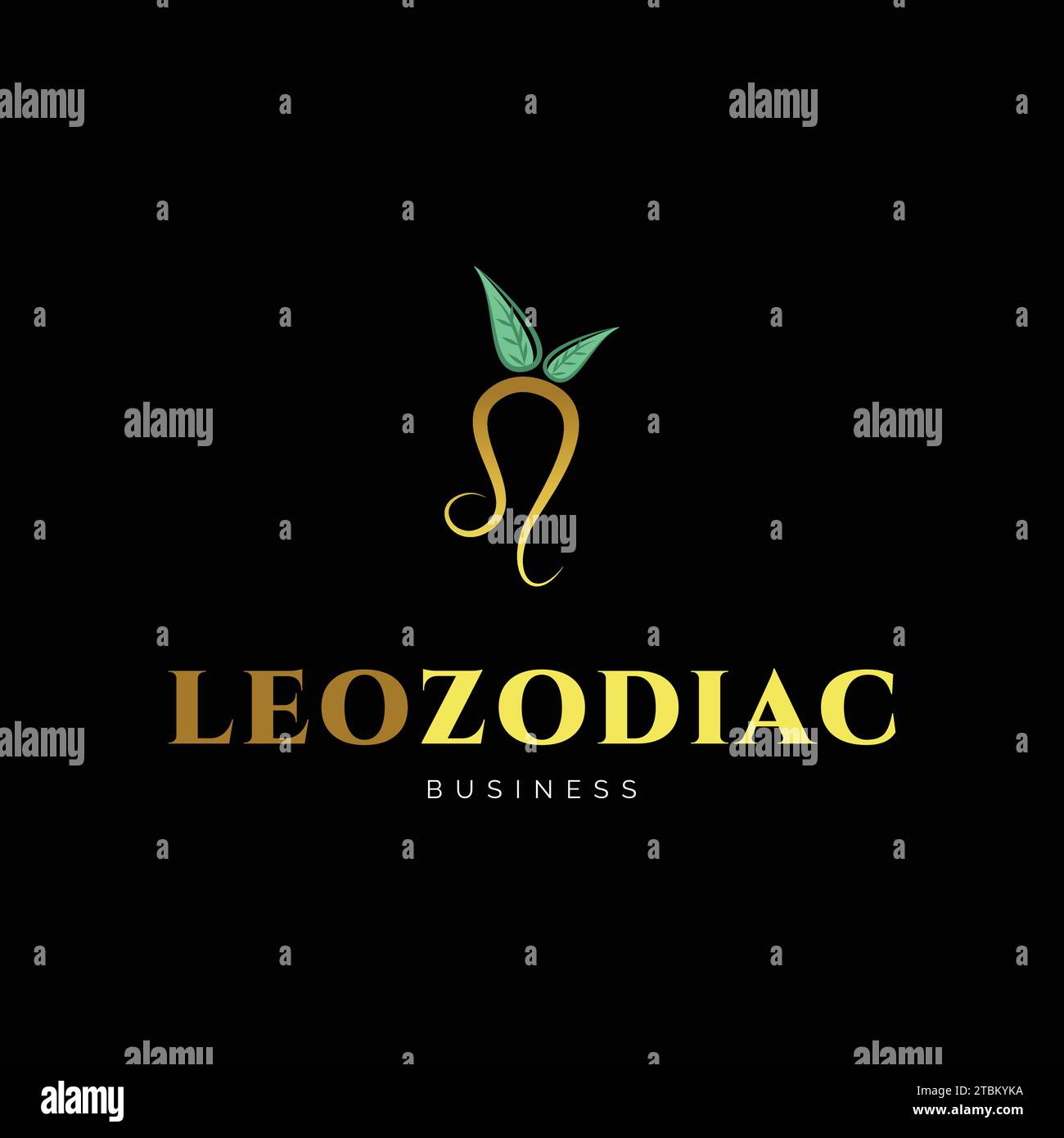 Leo Zodiac Icon Logo Design Template Stock Vector Image & Art - Alamy
