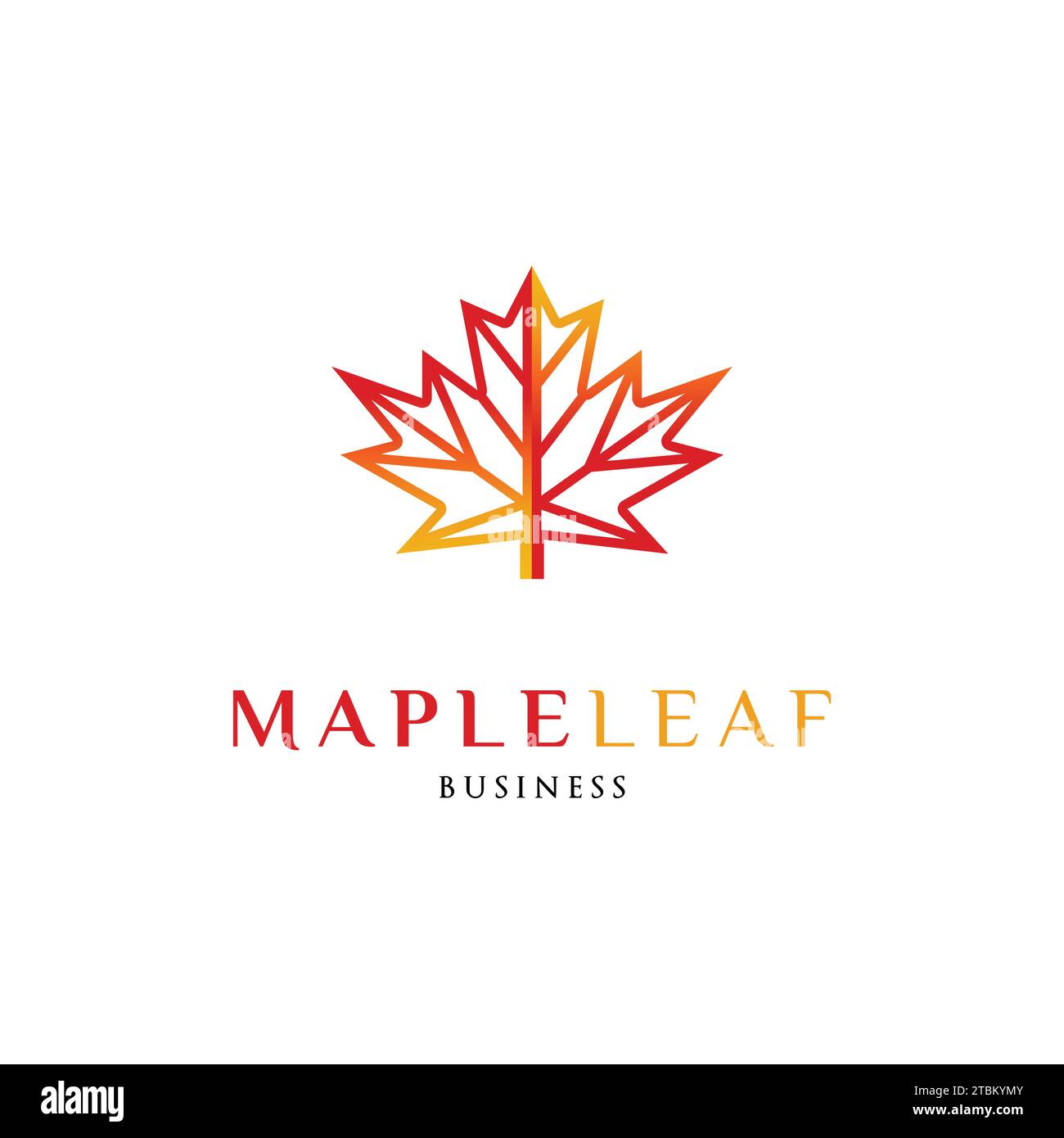 Maple Leaf Icon Logo Design Template Stock Vector Image & Art - Alamy