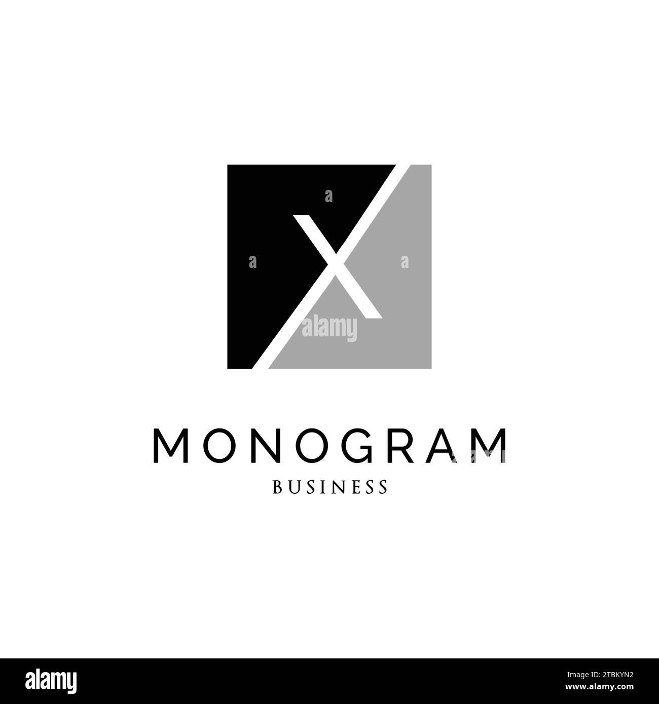 Letter x monogram logo hi-res stock photography and images - Alamy