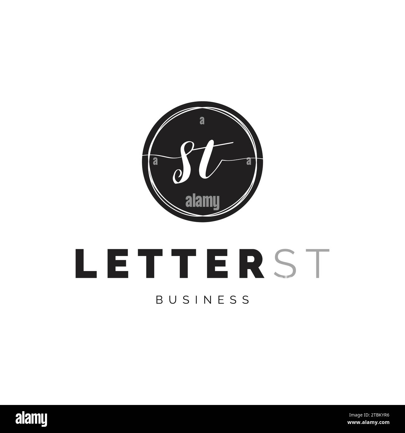 Initial letter ST icon logo design inspiration Stock Vector Image & Art ...