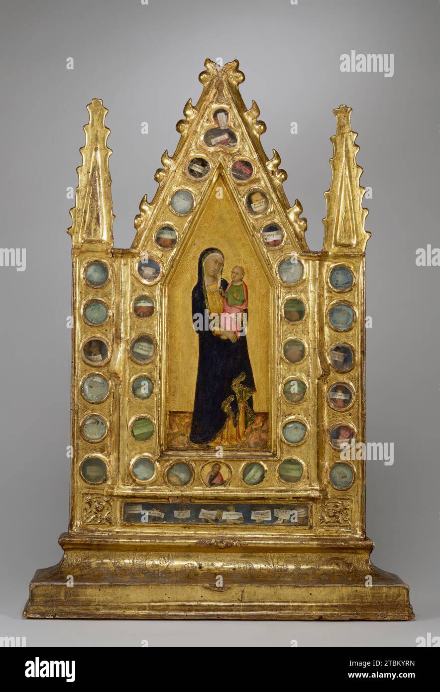 Reliquary Tabernacle with the Virgin and Child, c1350. The object's ...