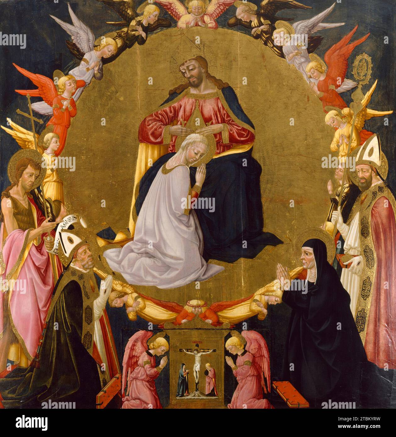 The Coronation of the Virgin with Angels and Four Saints, probably ...