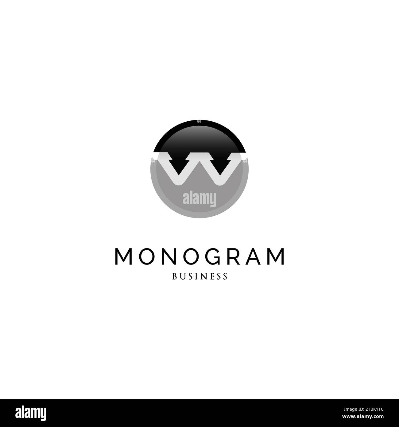 Initial letter W monogram logo design inspiration Stock Vector Image ...