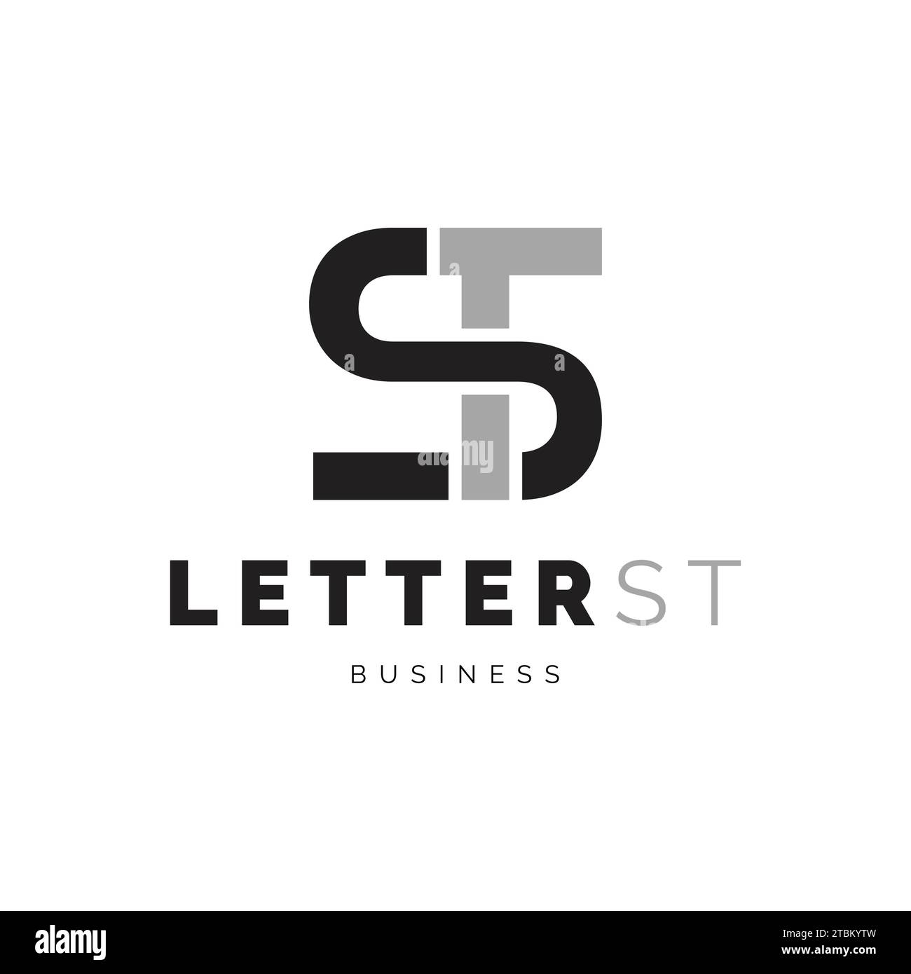 Initial letter ST icon logo design inspiration Stock Vector Image & Art ...