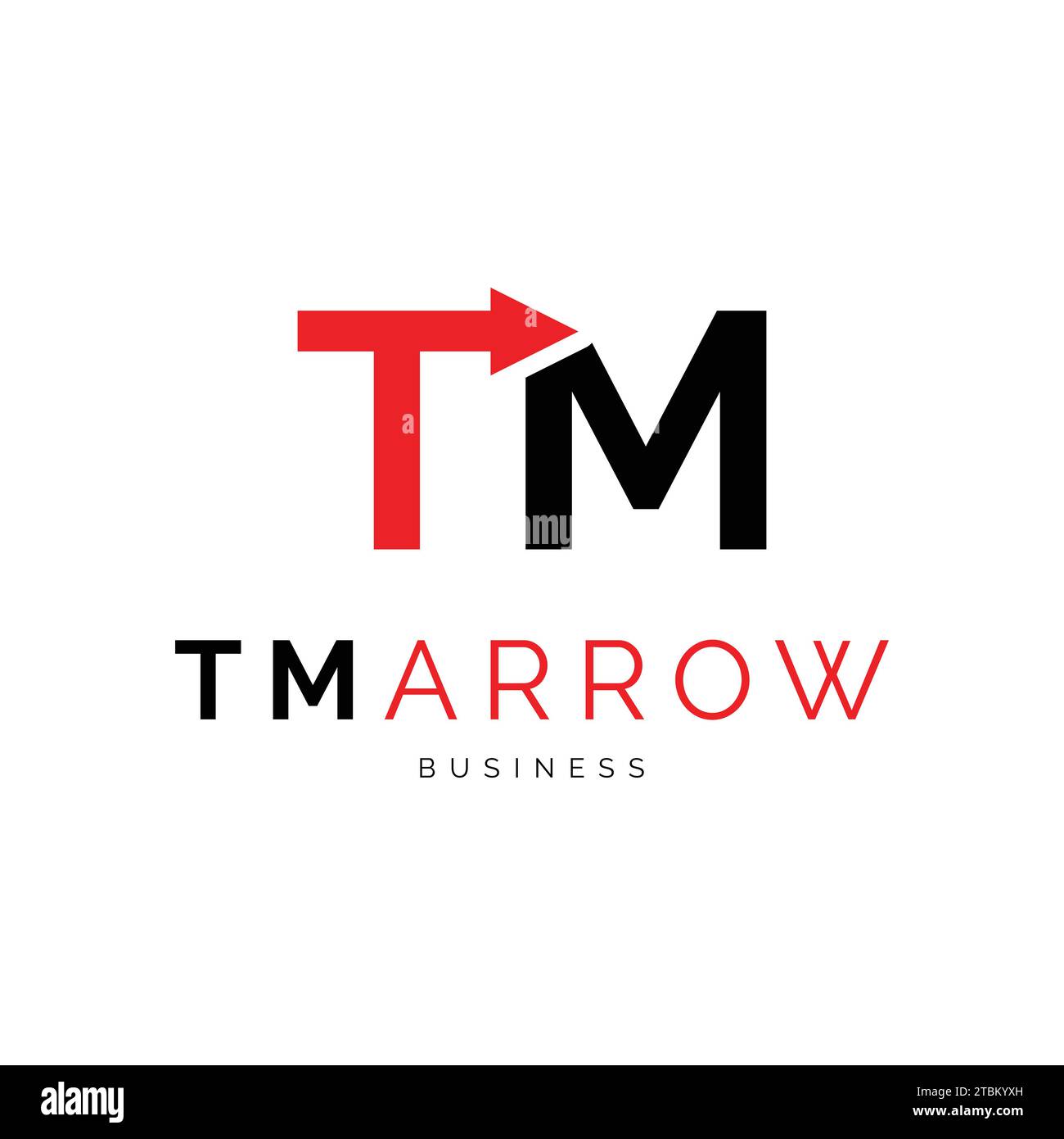 Initial Letter TM Arrow Icon Logo Design Template Stock Vector Image ...
