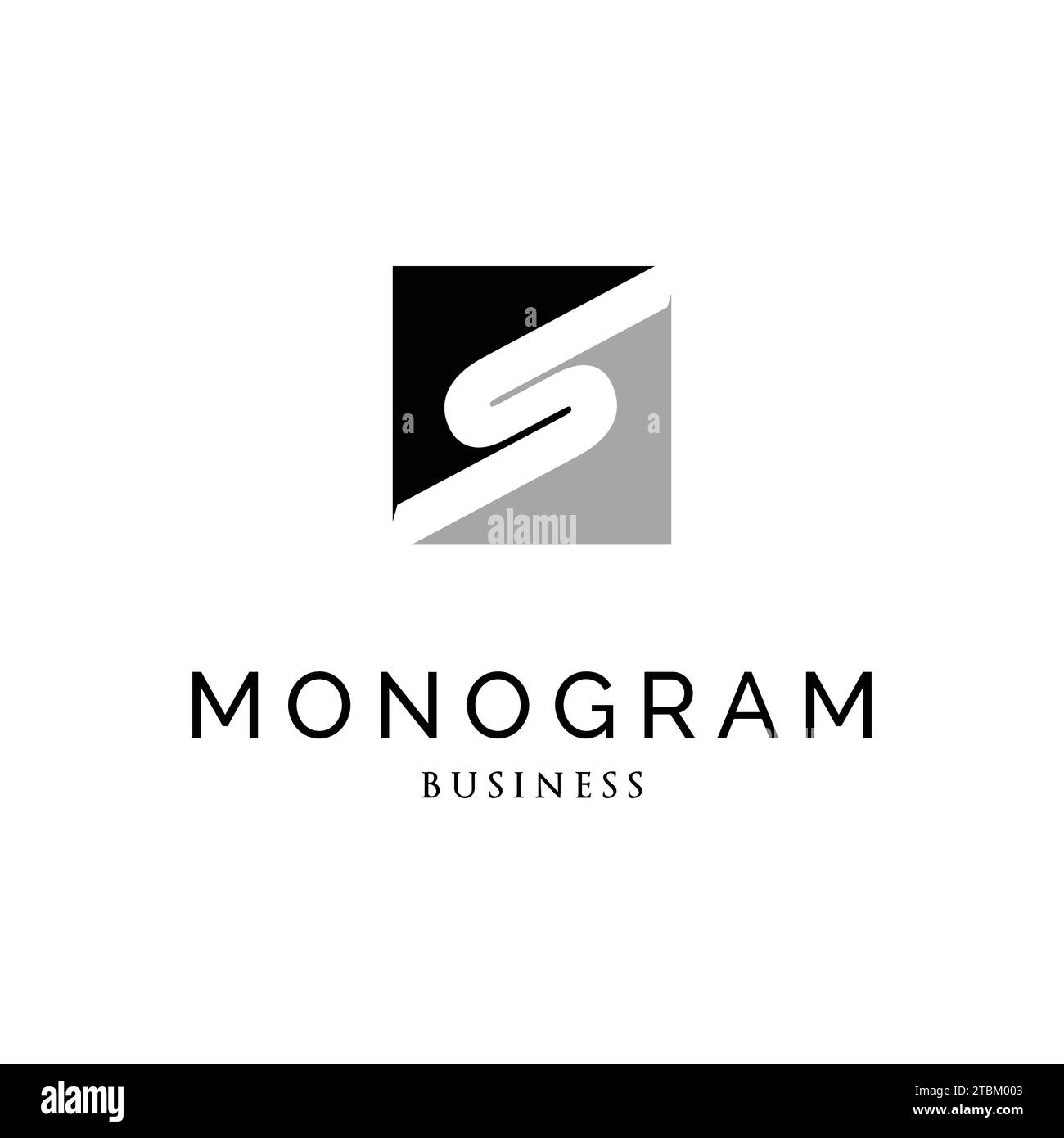 Letter s monogram logo hi-res stock photography and images - Alamy