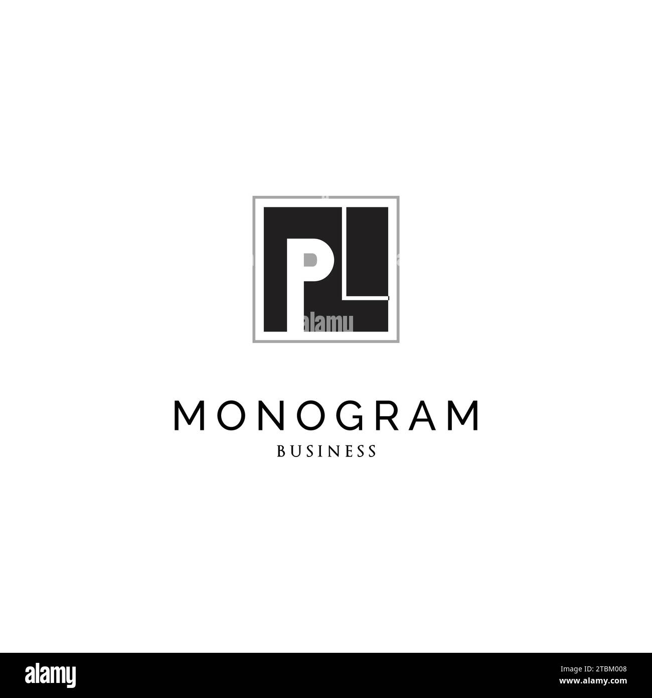 Initial letter PL monogram logo design inspiration Stock Vector Image & Art - Alamy