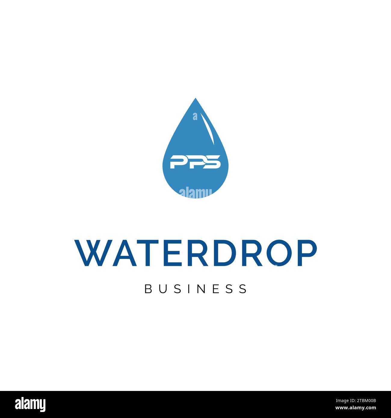 Initial Letter PPS Waterdrop Icon Logo Design Template Stock Vector ...