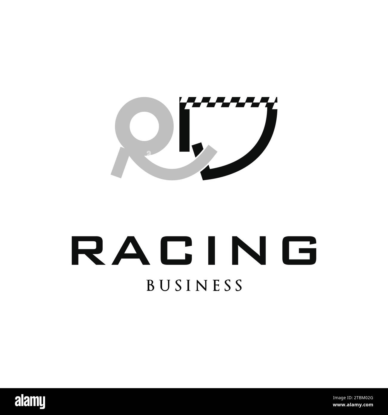 Initial Letter RD Racing Icon Logo Design Template Stock Vector Image ...